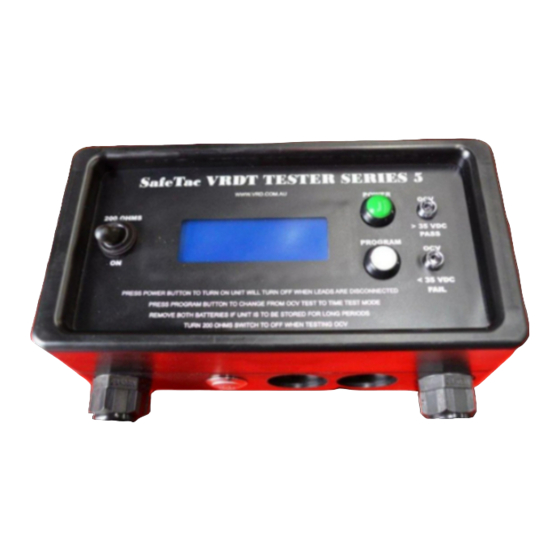 SAFETAC VRDT5 MANUAL Pdf Download | ManualsLib