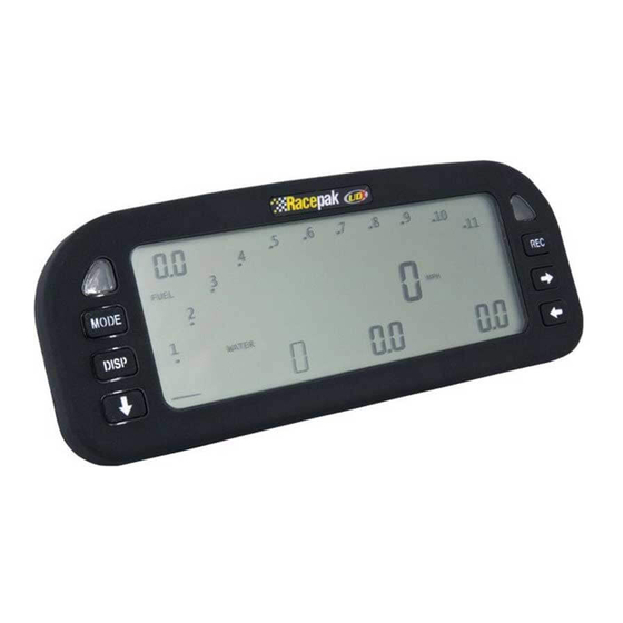 RACEPAK ULTRA DASH XTREME INSTALLATION AND OPERATION INSTRUCTIONS ...