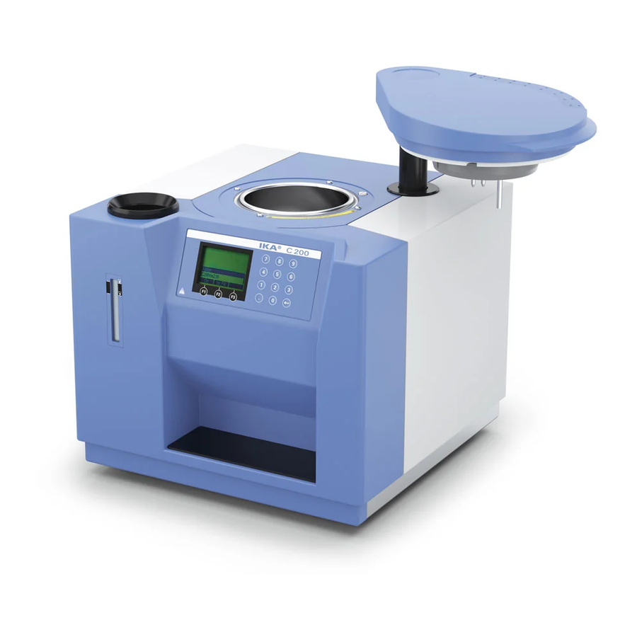 IKA C 200.RC TECHNICAL INFORMATION Pdf Download | ManualsLib