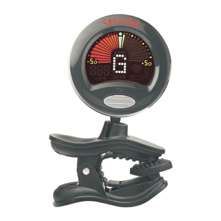 Snark SN-5X, SN-6X - Tuner Manual | ManualsLib