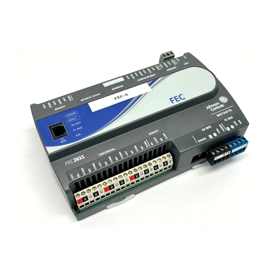 JOHNSON CONTROLS FEC26 SERIES INSTALLATION MANUAL Pdf Download | ManualsLib