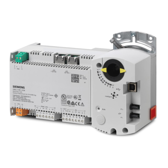 SIEMENS DXR2.E10PL-102B INSTALLATION INSTRUCTION Pdf Download | ManualsLib