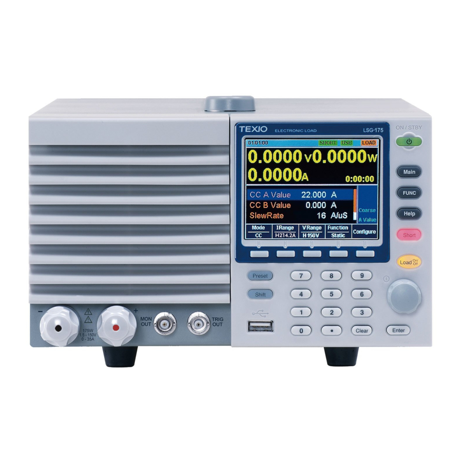 TEXIO LSG SERIES PROGRAMMING MANUAL Pdf Download | ManualsLib