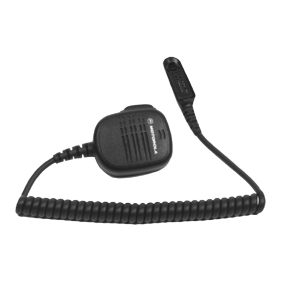 MOTOROLA MDHMN9052 MANUAL Pdf Download | ManualsLib