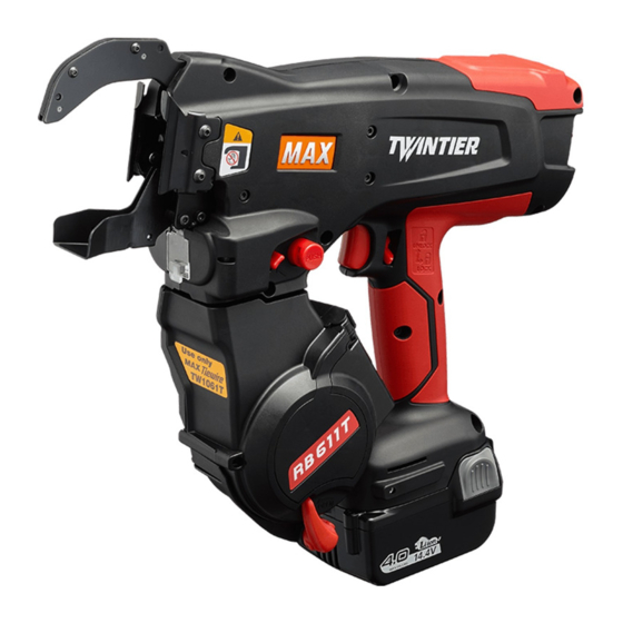 MAX RE-BAR-TIER TWINTIER RB441T INSTRUCTION MANUAL AND SAFETY ...