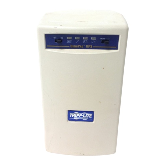 TRIPP LITE OMNIPRO500 OWNER'S MANUAL Pdf Download | ManualsLib