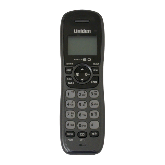 Uniden Cordless Phone Manual Online