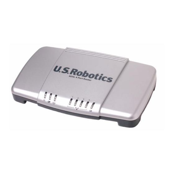 US ROBOTICS ADSL 4-PORT ROUTER QUICK INSTALLATION MANUAL Pdf Download ...