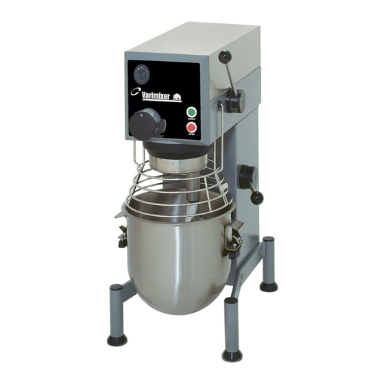 VARIMIXER W20P SPECIFICATION SHEET Pdf Download | ManualsLib