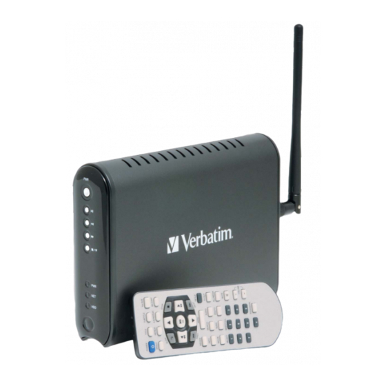 VERBATIM MEDIASTATION PRO WIRELESS NETWORK MULTIMEDIA HARD DRIVE USER ...
