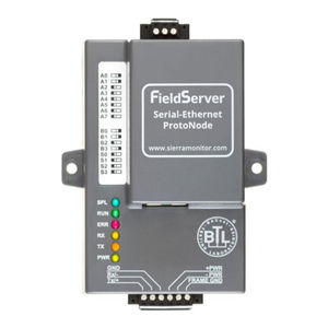 SMC SIERRA MONITOR FIELDSERVER PROTONODE FPC-N38 STARTUP MANUAL Pdf ...