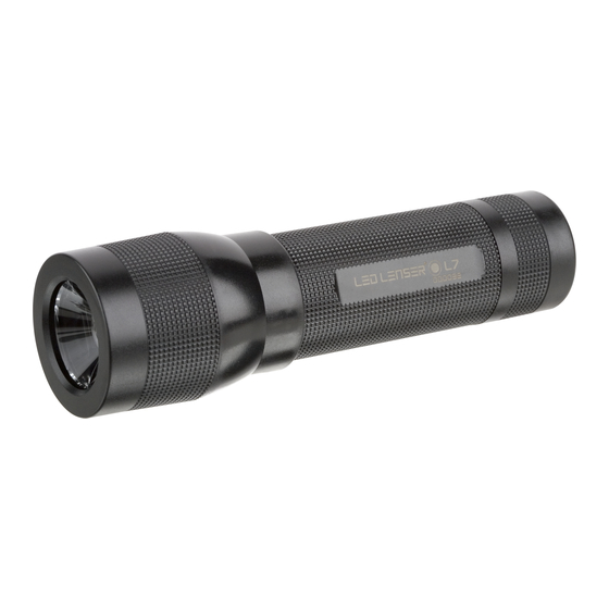 LED LENSER L7 MANUAL Pdf Download | ManualsLib