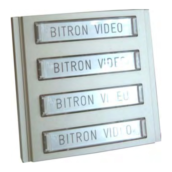 BITRON VIDEO DOMULAR CLASSIC PSM70 EVOLUTION MANUAL Pdf Download ...