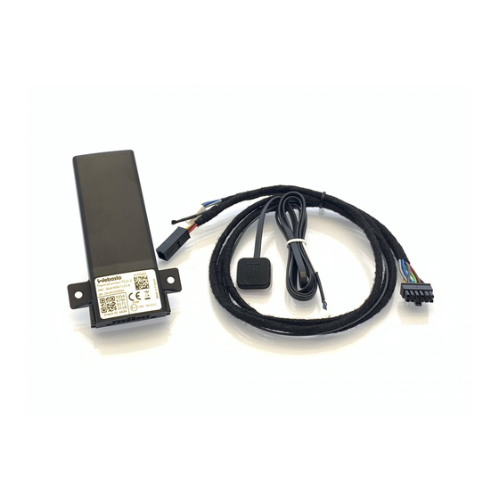 WEBASTO THERMOCONNECT TCON2 OPERATING AND INSTALLATION INSTRUCTIONS Pdf ...