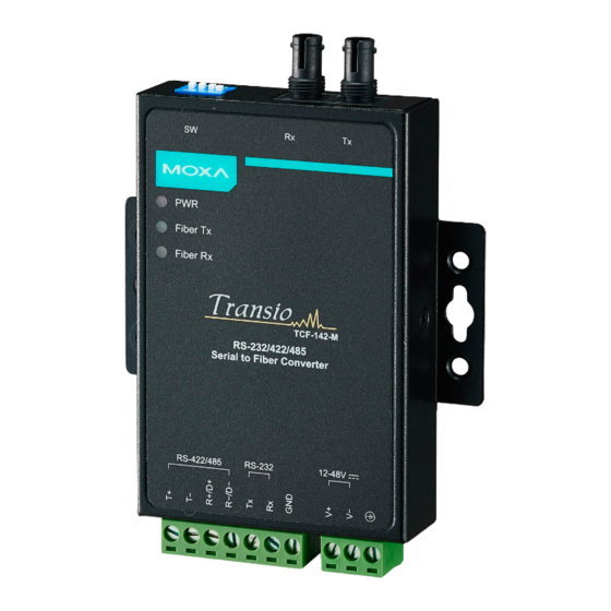 MOXA TECHNOLOGIES TCF-142 SERIES QUICK INSTALLATION MANUAL Pdf Download | ManualsLib