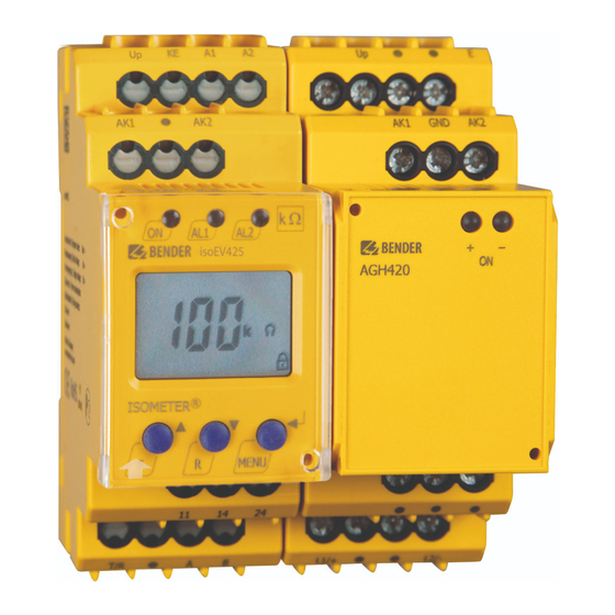 BENDER ISOMETER ISOEV425 MANUAL Pdf Download | ManualsLib