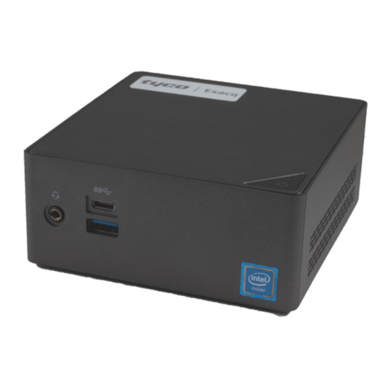 JOHNSON CONTROLS TYCO EXACQVISION STANDARD C-SERIES QUICK START MANUAL ...