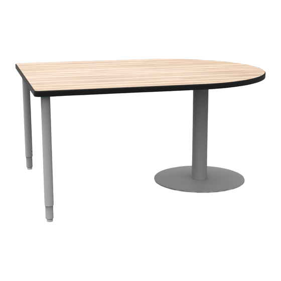 WB MFG ELO COURT TEAM TABLE ASSEMBLY INSTRUCTIONS Pdf Download | ManualsLib