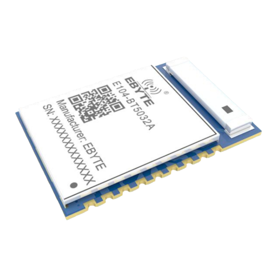 EBYTE E104-BT5032A USER MANUAL Pdf Download | ManualsLib