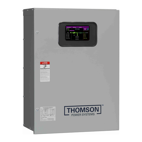 THOMSON POWER SYSTEMS TS 970 INSTALLATION, OPERATING & SERVICE MANUAL ...