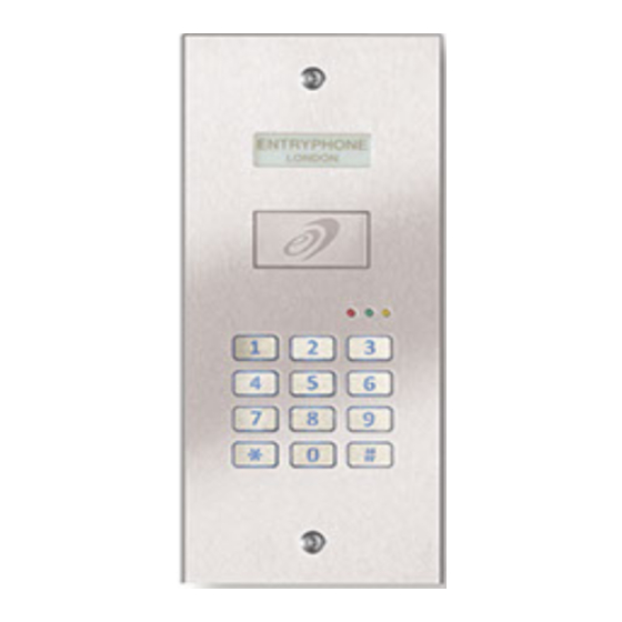 ENTRYPHONE CA8 PROGRAMMING INSTRUCTIONS AND CONNECTION MANUAL Pdf Download | ManualsLib