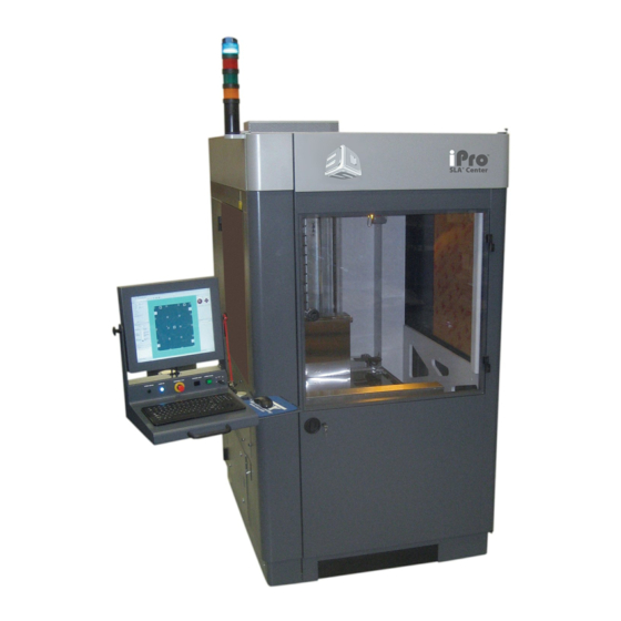 3D SYSTEMS IPRO 8000 SLA CENTER USER MANUAL Pdf Download | ManualsLib