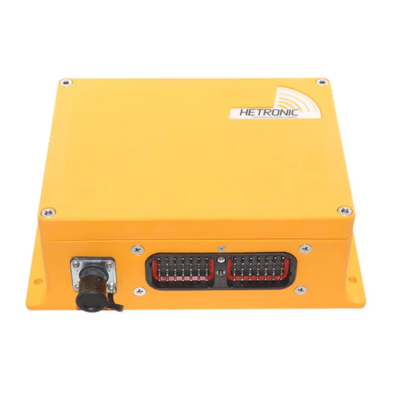 HETRONIC RX 14-HL PROGRAMMING MANUAL Pdf Download | ManualsLib