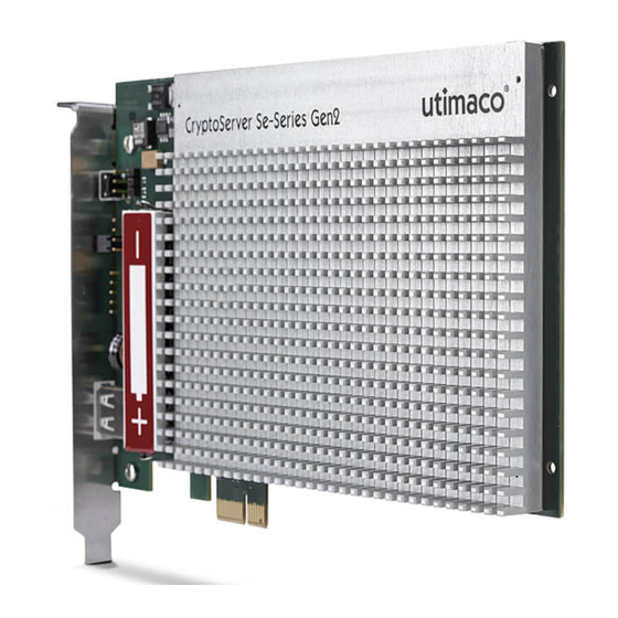 UTIMACO CRYPTOSERVER SE SERIES OPERATING MANUAL Pdf Download | ManualsLib