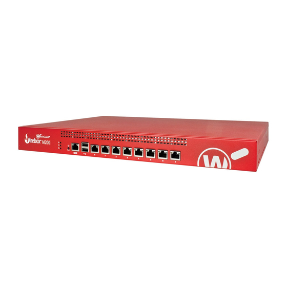 WATCHGUARD FIREBOX M200 QUICK START MANUAL Pdf Download | ManualsLib