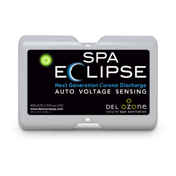 DEL OZONE SPA ECLIPSE INSTALLATION MANUAL Pdf Download | ManualsLib