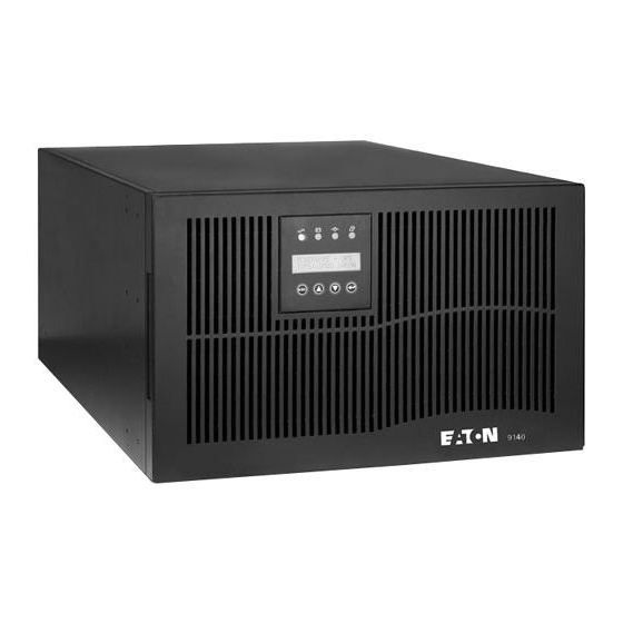 EATON POWERWARE 9140 QUICK START MANUAL Pdf Download | ManualsLib
