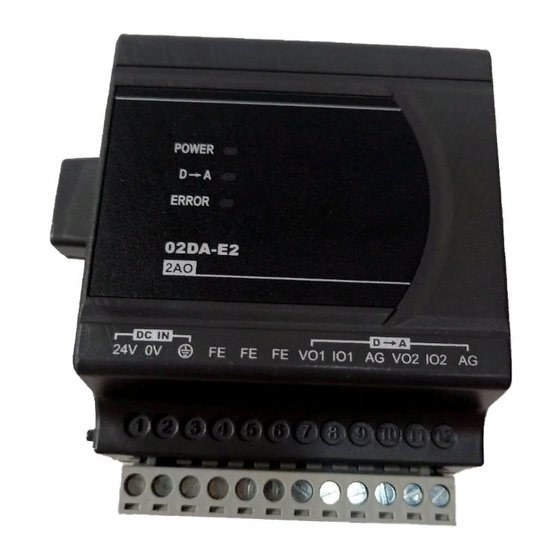 DELTA DVP02DA-E2 INSTRUCTION SHEET Pdf Download | ManualsLib