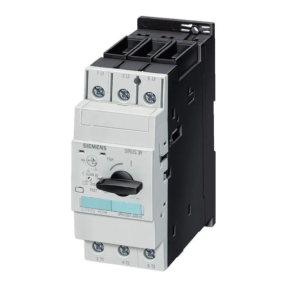 SIEMENS 3RV1.2 OPERATING INSTRUCTIONS MANUAL Pdf Download | ManualsLib