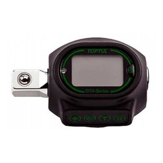 TOPTUL DTA SERIES OPERATION INSTRUCTIONS MANUAL Pdf Download | ManualsLib