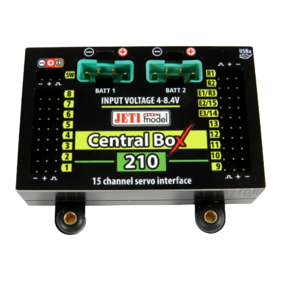 JETI MODEL CENTRAL BOX USER MANUAL Pdf Download | ManualsLib