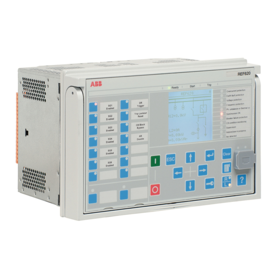 ABB RELION 620 SERIES APPLICATIONS MANUAL Pdf Download | ManualsLib