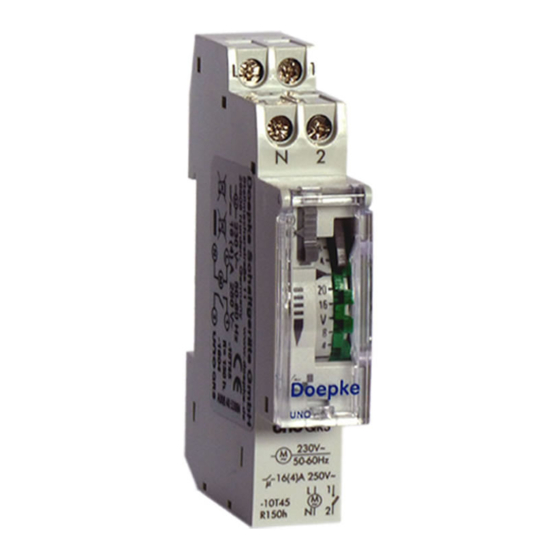 DOEPKE UNO OPERATING INSTRUCTIONS Pdf Download | ManualsLib