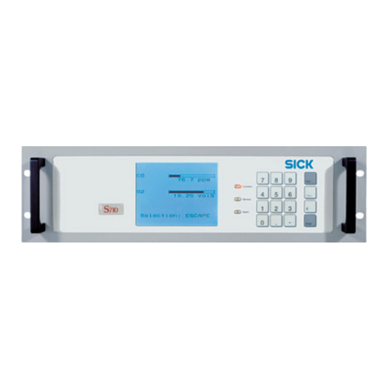 SICK S710 E ADDENDUM TO OPERATING MANUAL Pdf Download | ManualsLib