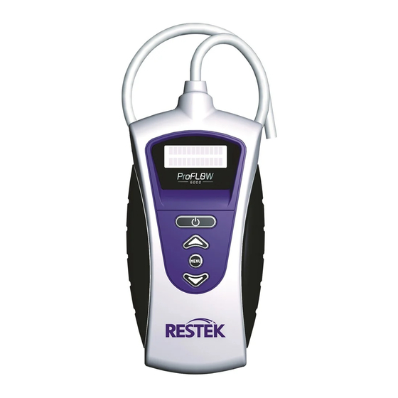RESTEK PROFLOW 6000 SERIES INSTRUCTION MANUAL Pdf Download | ManualsLib