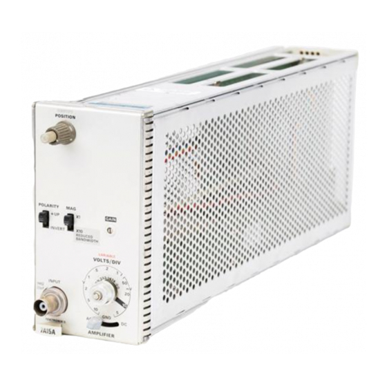 TEKTRONIX 7A15A INSTRUCTION MANUAL Pdf Download | ManualsLib