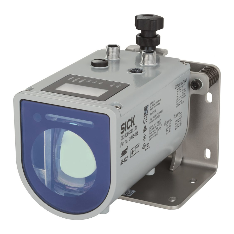 SICK DT1000 OPERATING INSTRUCTIONS MANUAL Pdf Download | ManualsLib