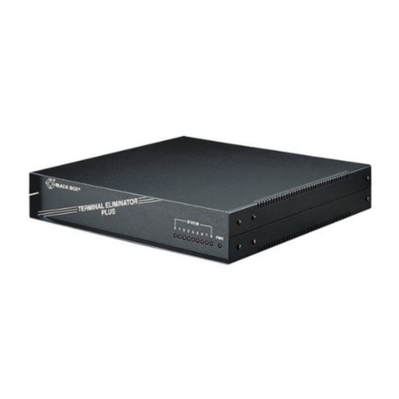 BLACK BOX TERMINAL ELIMINATOR PLUS MANUAL Pdf Download | ManualsLib