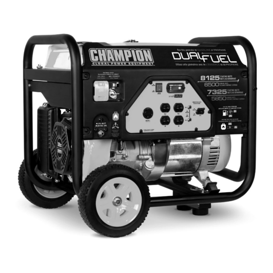 CHAMPION 100320 OPERATOR'S MANUAL Pdf Download | ManualsLib