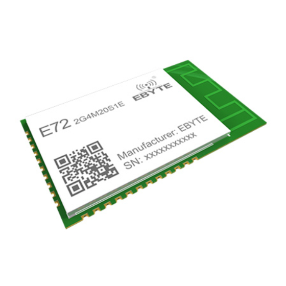 EBYTE E72-2G4M20S1E USER MANUAL Pdf Download | ManualsLib