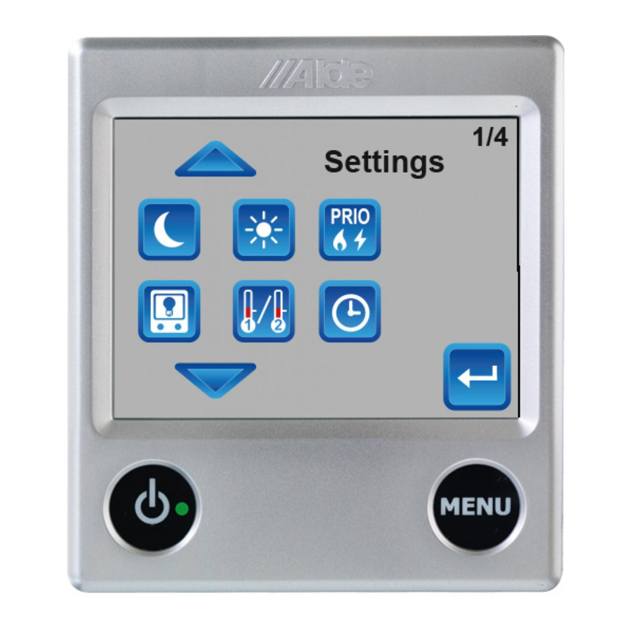ALDE TOUCHPANEL 3020 HE QUICK MANUAL Pdf Download | ManualsLib