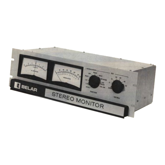 BELAR FMS-1 INSTRUCTIONS MANUAL Pdf Download | ManualsLib