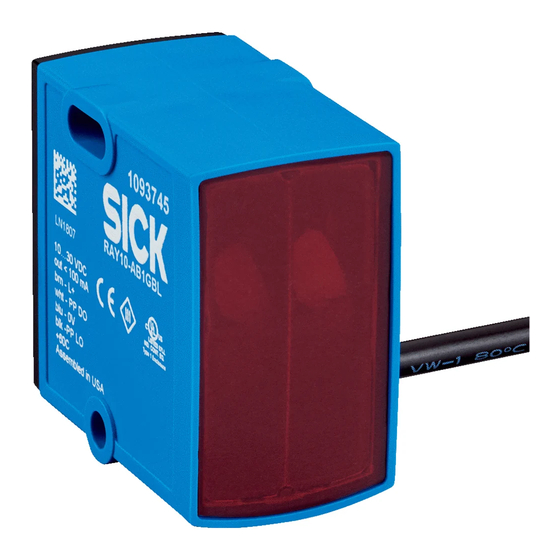 SICK MULTITASK RAY10 SERIES OPERATING INSTRUCTIONS MANUAL Pdf Download ...