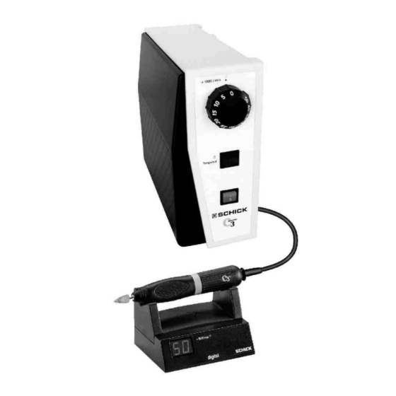 SCHICK C3 MASTER OPERATING INSTRUCTIONS MANUAL Pdf Download | ManualsLib