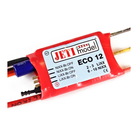 JETI MODEL ECO12 MANUAL Pdf Download | ManualsLib