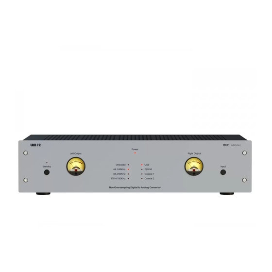 LAB12 DAC1 REFERENCE OWNER'S MANUAL Pdf Download | ManualsLib